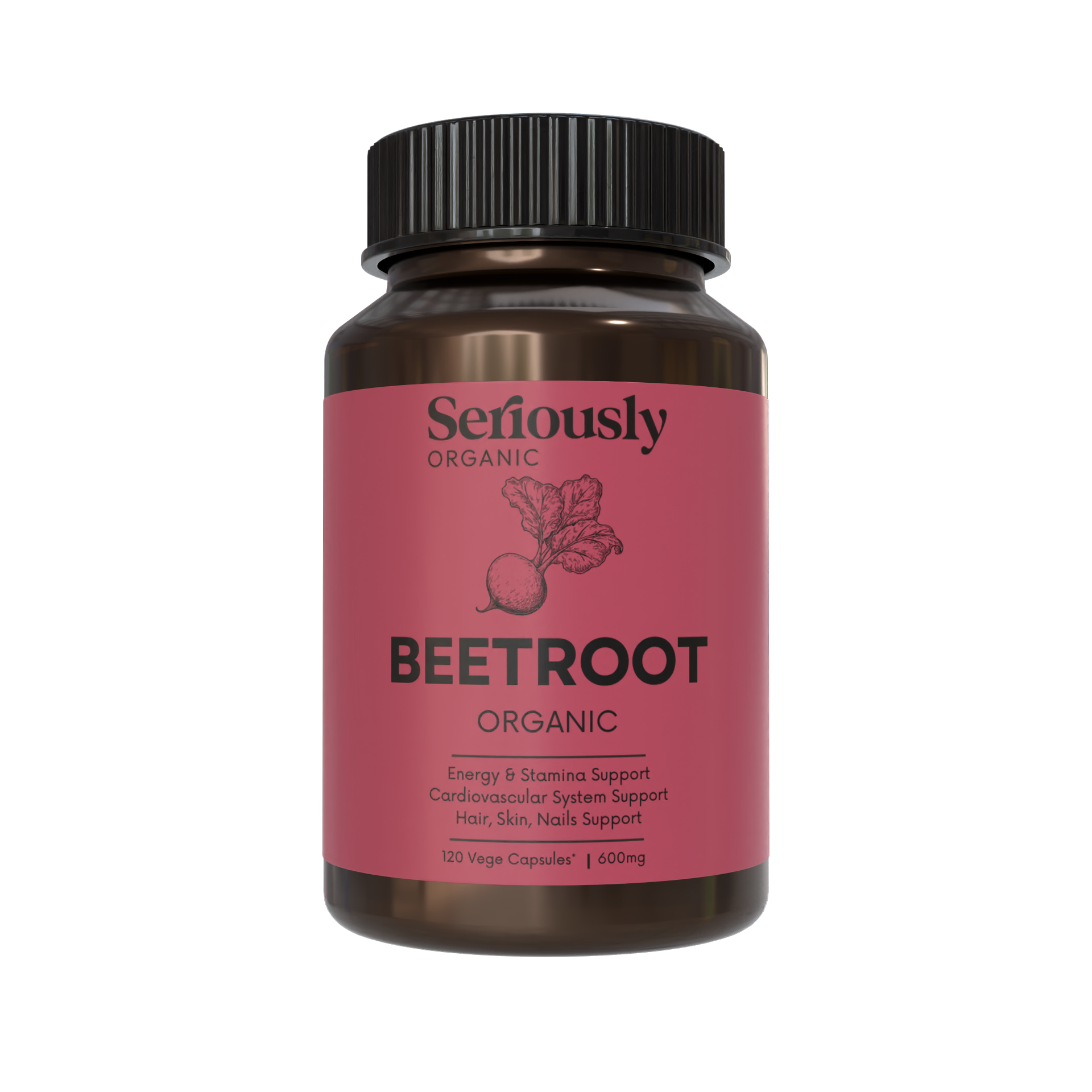 Organic Beetroot Capsules | 600mg Whole Root | 120 Vege Caps ...